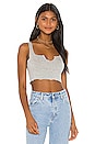 Free People Top Notch Crop Top in Grey | REVOLVE