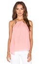 Halston Heritage High Neck Drape Top in Lotus | REVOLVE