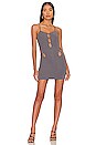 h:ours Rowan Mini Dress in Gray | REVOLVE