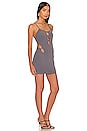 h:ours Rowan Mini Dress in Gray | REVOLVE