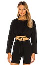 h:ours Jessi Long Sleeve Shirt in Black | REVOLVE