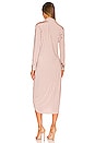 L'AGENCE Raelynn Shirt Dress in Quartz & Light Mocha Tonal Chains | REVOLVE