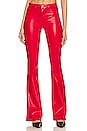 L'AGENCE Marty High Rise Flare in Tango Red Coated | REVOLVE