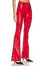 L'AGENCE Marty High Rise Flare in Tango Red Coated | REVOLVE