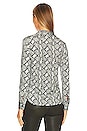 L'AGENCE Harmony Blouse in Sage Multi Paloma Snake | REVOLVE
