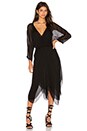 Line & Dot Azure Kimono Dress in Black | REVOLVE