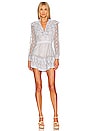 LoveShackFancy Trisha Mini Dress in Blue Haze | REVOLVE