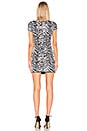 LPA Pinched Wrap Dress in Zebra | REVOLVE