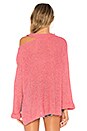 MAJORELLE Shoulder Cut Out Sweater in Pink | REVOLVE