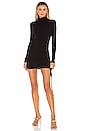 Michael Costello x REVOLVE Shirred Bodycon Mini Dress in Black | REVOLVE