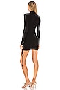 Michael Costello x REVOLVE Shirred Bodycon Mini Dress in Black | REVOLVE