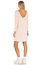 Mina Lisa Sweater Knit V Beck Lounge Dress in Beige | REVOLVE