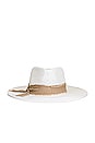 Nikki Beach Shea Hat in White & Taupe | REVOLVE