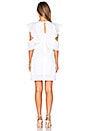 NICHOLAS Fold Frill Dress in White | REVOLVE