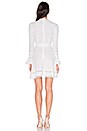 NICHOLAS Lace Insert Keyhole Front Dress in White | REVOLVE