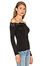 Nightcap Everyday Off Shoulder Top in Black | REVOLVE