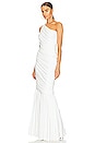 Norma Kamali Diana Fishtail Gown in Snow White | REVOLVE
