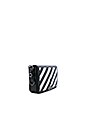OFF-WHITE Diagonal Mini Flap Bag in Black & White | REVOLVE