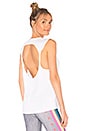 onzie Twist Back Tank in White | REVOLVE