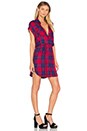 Rails Haley Dress in Ruby & Navy Check | REVOLVE