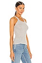 RE/DONE x Hanes Ribbed Tank in Heather Grey | REVOLVE