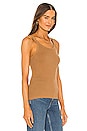 RE/DONE X Hanes Ribbed Tank in Caramel | REVOLVE