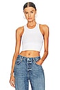 Rag & Bone Essential Rib Crop Tank in White | REVOLVE
