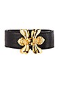 Raina Honey Bees Belt in Black | REVOLVE