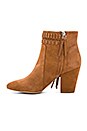 Rebecca Minkoff Ilan Bootie in Butterscotch Kid Suede | REVOLVE