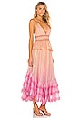 ROCOCO SAND Emi Dress in Orange & Pink Ombre | REVOLVE
