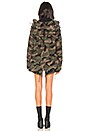 SAM. Camo Mini Hudson Jacket With Raccoon Fur in Camo Blush | REVOLVE