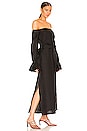 SELMACILEK Midi Caftan Dress in Black | REVOLVE