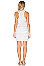 SUNDRY Striped Ruched Tank Dress in White | REVOLVE