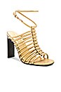 Sigerson Morrison Ilyssa Heel in Gold | REVOLVE