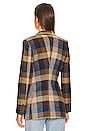 Smythe Birkin Blazer in Peri Lumberjacket Check | REVOLVE