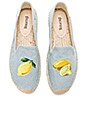 Soludos Lemon Platform in Chambray | REVOLVE