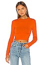 superdown Iris Cut Out Back Sweater in Orange | REVOLVE