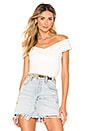 superdown Liana Cross Front Top in White | REVOLVE