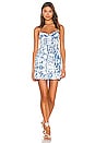 Sun Becomes Her Hailey Mini Dress in Indigo Tie Dye | REVOLVE