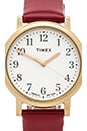 Timex Originals Classic Round 33mm in Yellow Gold/ White/ Deep Red in ...
