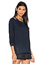 TYLER JACOBS Everitt Tee in Navy Velvet | REVOLVE