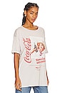 The Laundry Room Coke Gal Smile Oversized Tee in Star Dust | REVOLVE