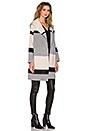 Vince Colorblock Car Coat in Ivory & Grey | REVOLVE