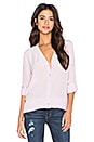 Vince Vee Button Down Blouse in Orchid | REVOLVE