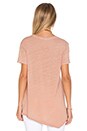 Wilt Lux Slub Shrunken Slant Hem Tee in Pottery | REVOLVE