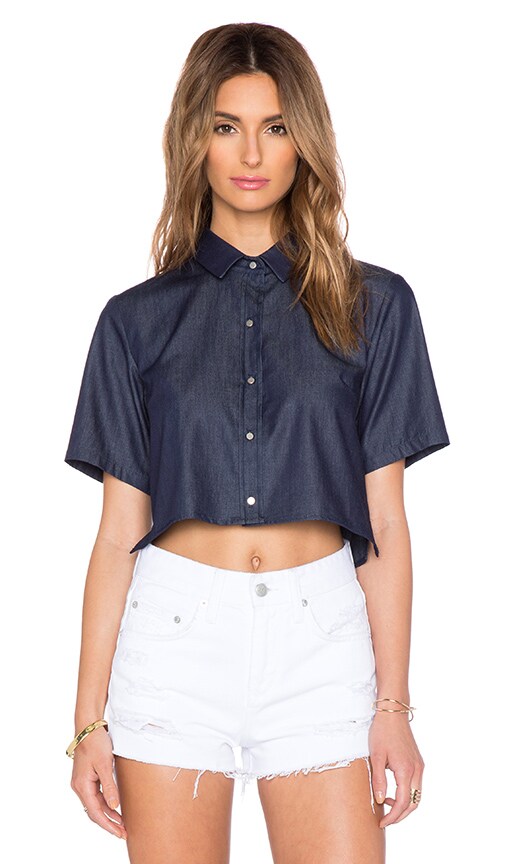 a.c.e. Monroe Crop Top in Rinse | REVOLVE