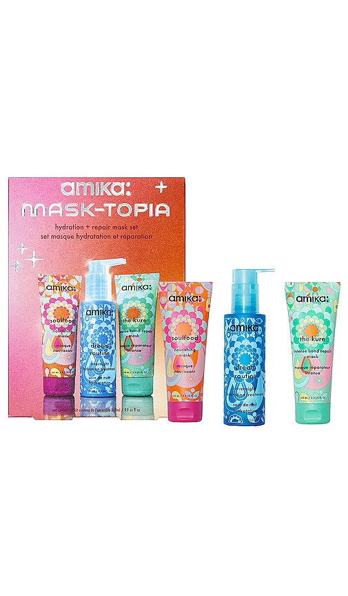amika Mask-Topia Hydration & Repair Hair Mask Set | REVOLVE