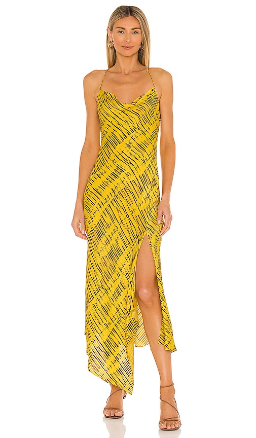 Alice + Olivia Harmony Slip Dress in Sun Drenched Sunbeam | REVOLVE