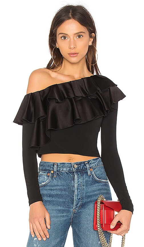 Alice + Olivia Izzy Top in Black | REVOLVE
