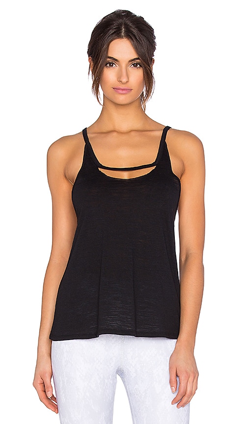 alo Split Tank in Black | REVOLVE